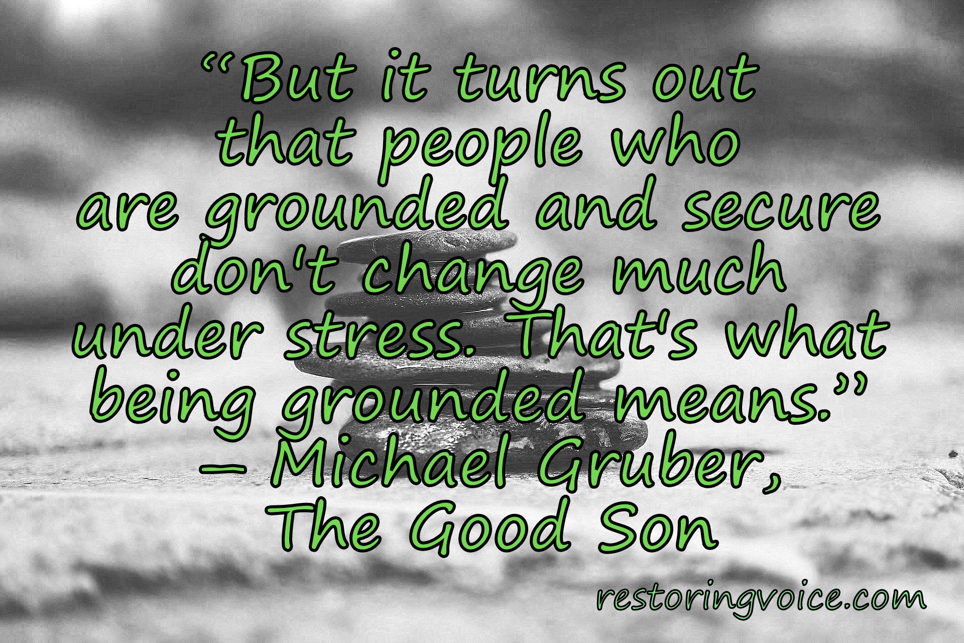 What grounded feels like – Restoring Voice