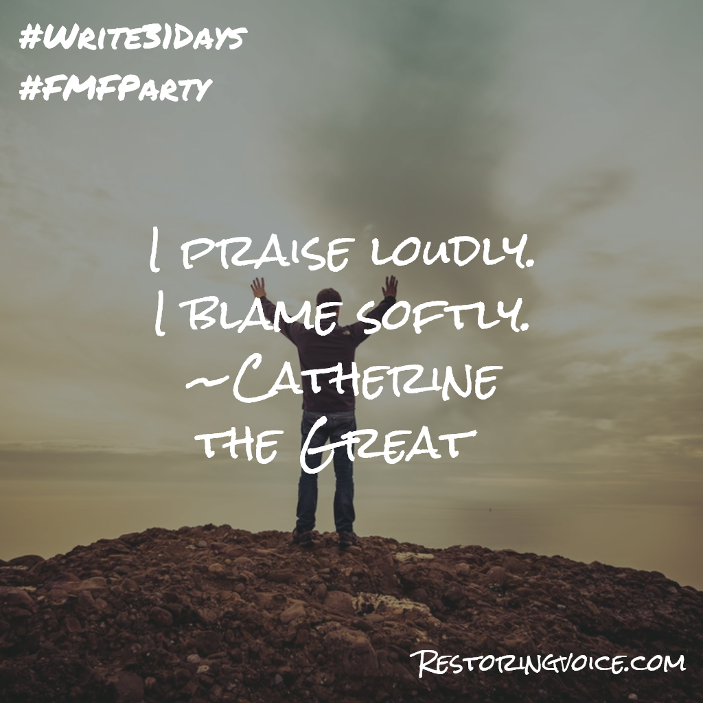 Focus on Praise {#Write31Days} – Restoring Voice