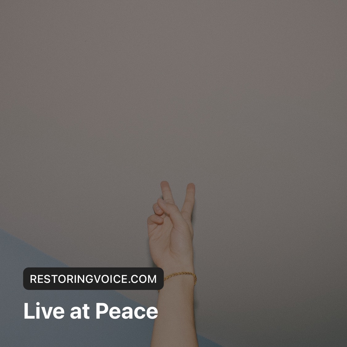 Live at Peace – Restoring Voice